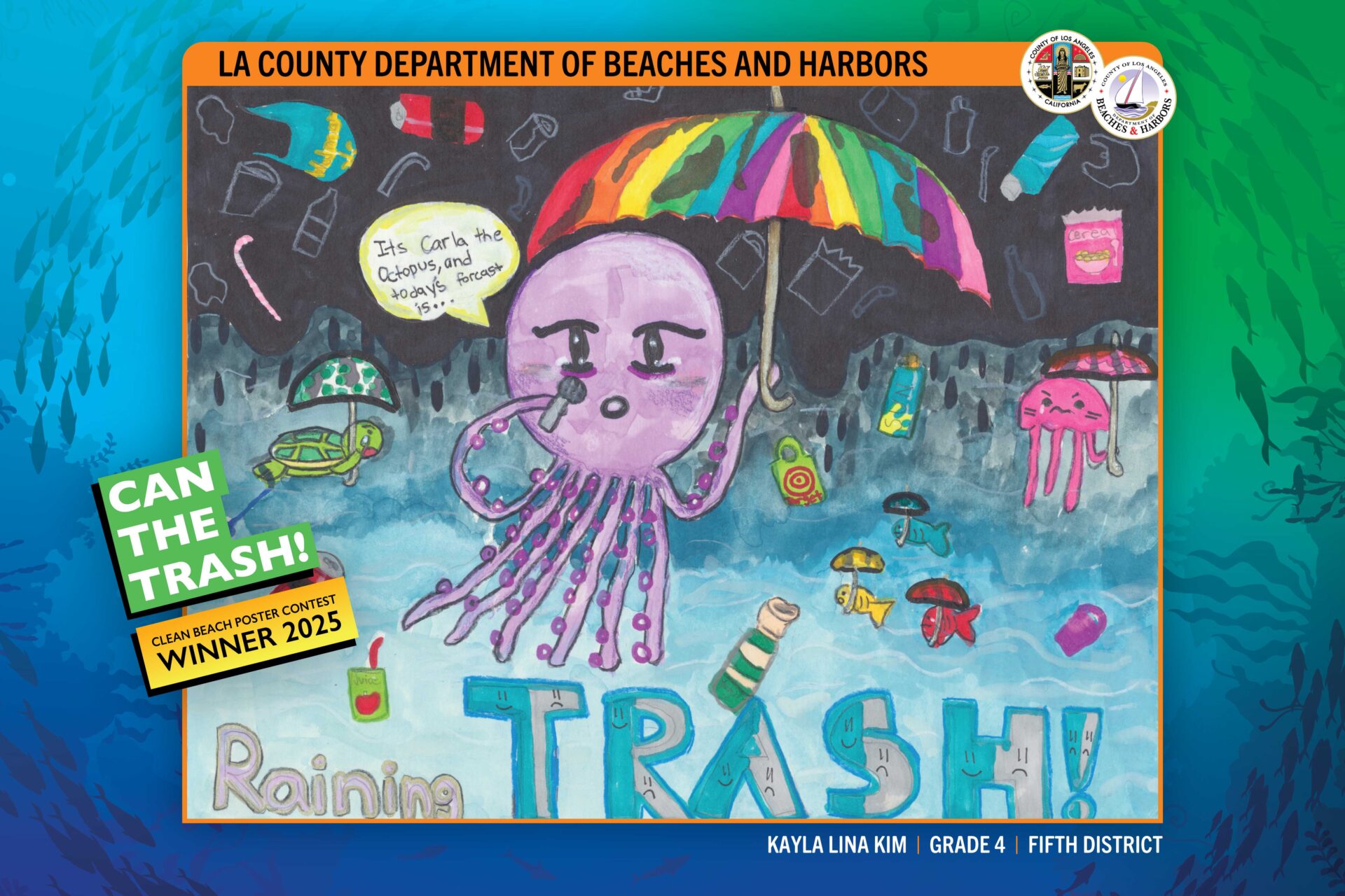 Two SCV Students Win County ‘Can The Trash’ Poster Contest
