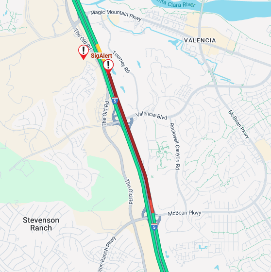 Christmas Day Multi-vehicle Crash On I-5 Prompts SigAlert